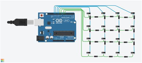How To Create A 4x4 Switch Matrix That Allows 16 Simultaneous Key