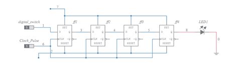 Siso Shift Resistor Multisim Live