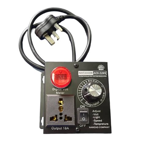 Ac 220v 4000w Scr Voltage Regulator Dimmers Motor Speed Controller Thermostat Electronic Voltage