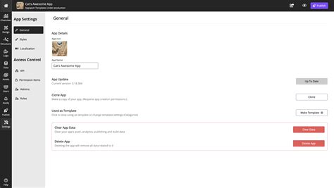 settings appspotr academy