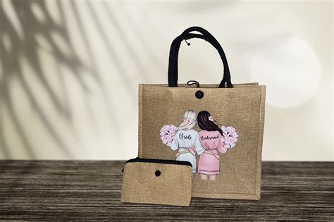 Чанта Bride Bridesmaid печатни услуги и персонализирани подаръци от Gpts