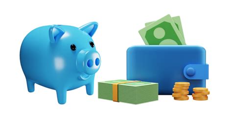 saving money 3d illustration pngs for free download