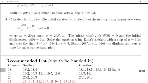 Estimate Y Using Euler S Method With A Step Of H Chegg