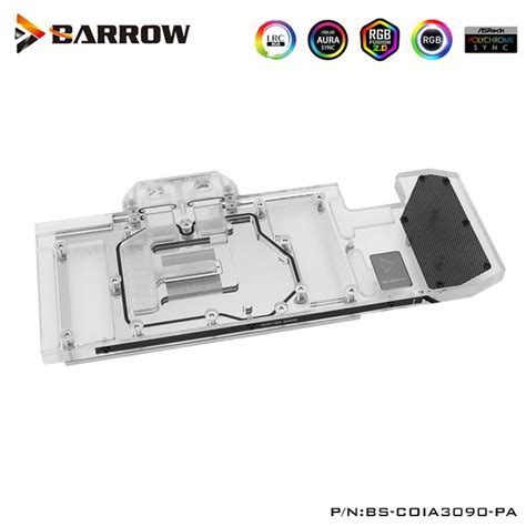 Barrow Gpu Water Block For Msi Rtx 30903080 Ventus 3x Oc 24g10g5v