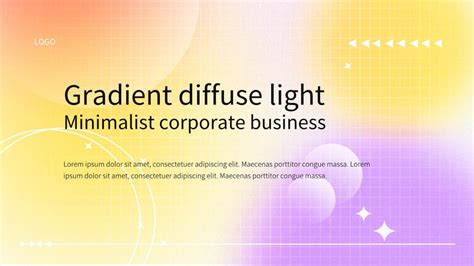 Simple Colorful Gradient Diffuse Light Powerpoint Background For Free