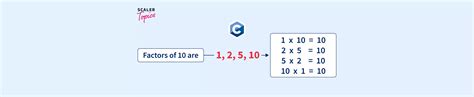 Factors Of A Number In C Scaler Topics