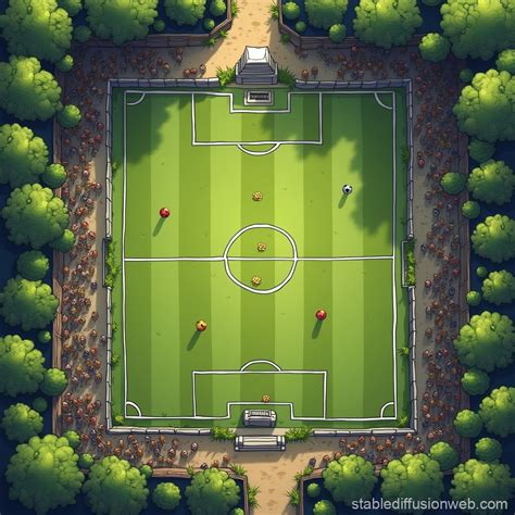 Tabletop Rpg Soccer Field Map Stable Diffusion Online