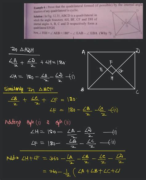 Example 6 Prove That The Quadrilateral Formed If Possible By The Inte