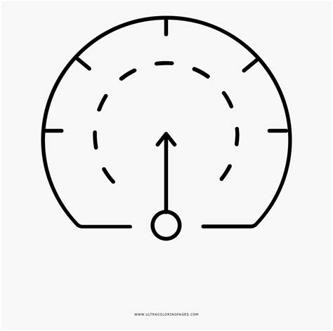 Speedometer Coloring Page Monogon Hd Png Download Kindpng