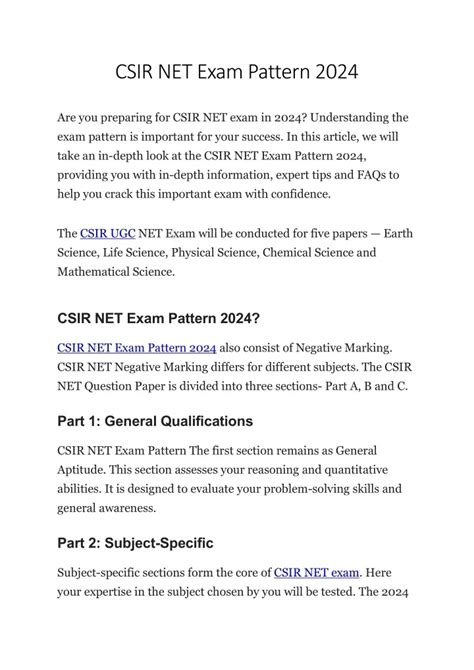 Ppt Csir Net Exam Pattern 2024 Powerpoint Presentation Free Download Id12960740