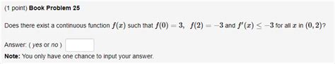 Solved Point Book Problem Does There Exist A Chegg