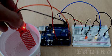 [아두이노 강좌] 수분 수위감지 센서를 이용한 수위에 따른 led 제어하기 arduino water level sensor