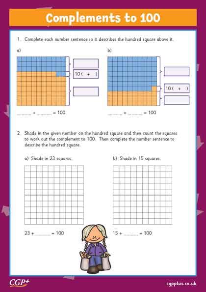 Complements To 100 Problems Stretch Year 3 Cgp Plus