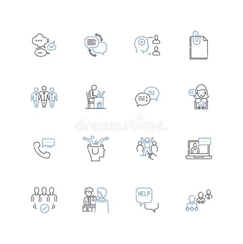 Algorithmic Aid Line Icons Collection Automation Efficiency Optimization Complexity Logic