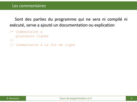 Cours De Programmation En C Pdf