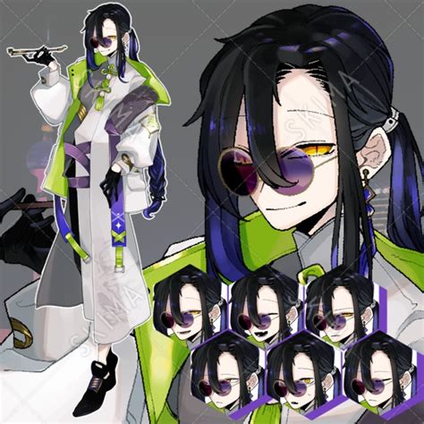 【差分6種】サイバーチャイナっぽいお兄さん Skima（スキマ）