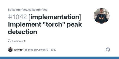 Implementation Implement Torch Peak Detection Issue SpikeInterface Spikeinterface