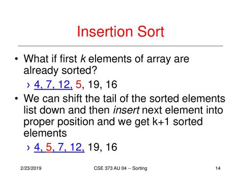 Sorting Cse 373 Data Structures Ppt Download