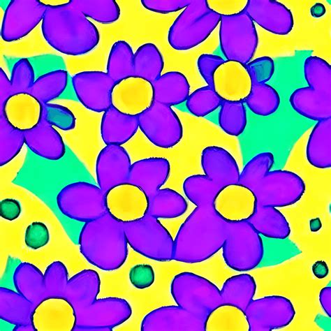 Flowery Rectangle And Circle Pattern · Creative Fabrica