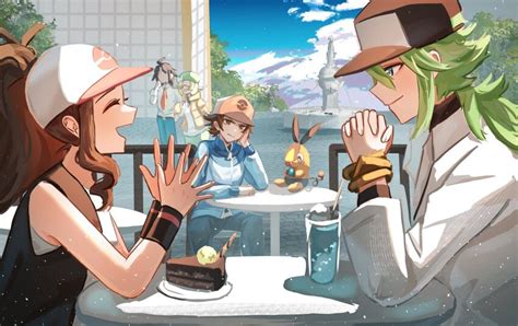 Wildou P Bianca Pokemon Cheren Pokemon Hilbert Pokemon Hilda