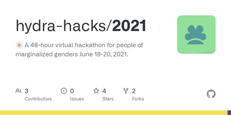 GitHub Hydra Hacks A Hour Virtual Hackathon For People Of Marginalized Genders June