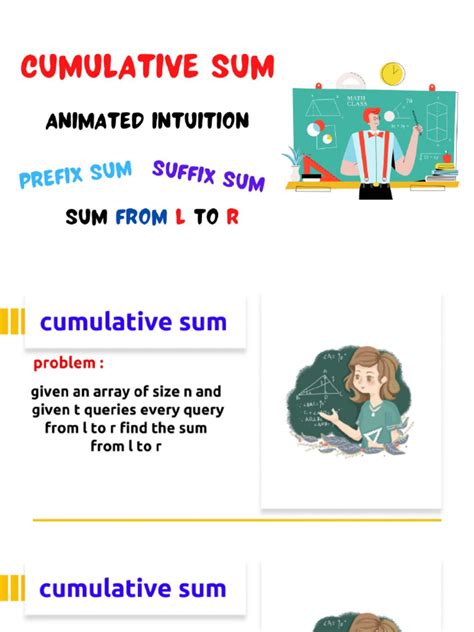 cumulative sum pdf
