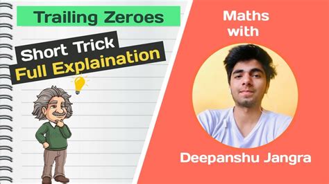 Trailing Zeroes How To Find The Trailing Zeroes In A Factorial For