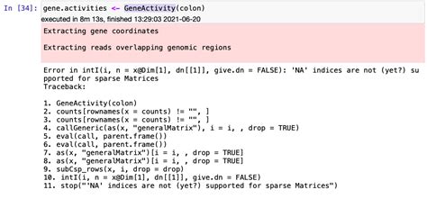 Run GeneActivity Error Stuart Lab Signac Discussion 680 GitHub