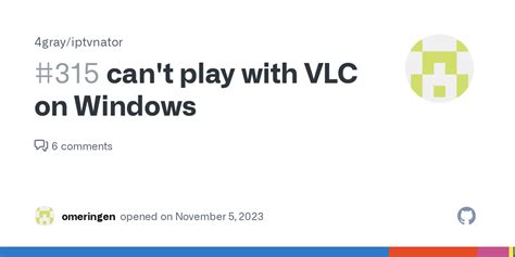 Cant Play With Vlc On Windows · Issue 315 · 4grayiptvnator · Github