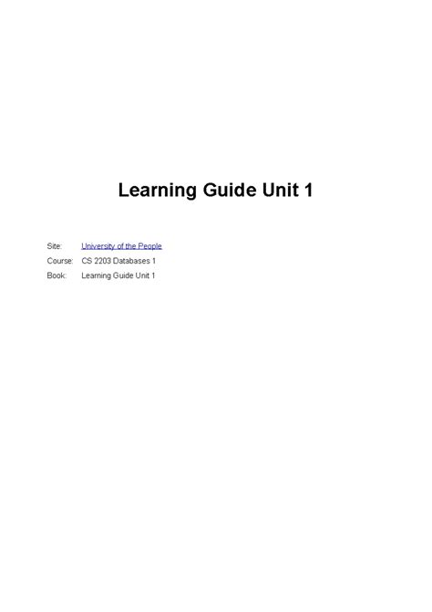 Cs22203 Learning Guide Unit 1 Learning Guide Unit 1 Site University Of The People Course