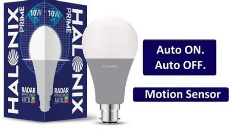 Halonix Radar 10w B22 Cool Day White Motion Sensor Led Bulb 6500 K At Rs 310 Piece In Navi Mumbai