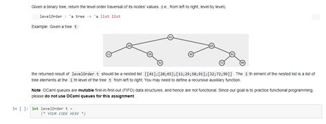 Solved Given A Binary Tree Return The Level Order Traversal Chegg