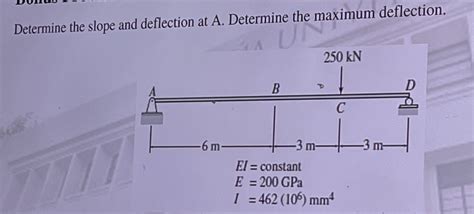 [solved] Determine The Slope And Deflection At A Determine