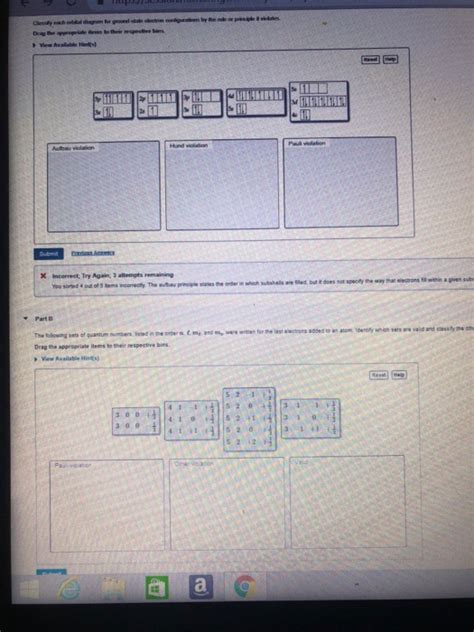 Solved Part A Classify Each Orbital Diagram For