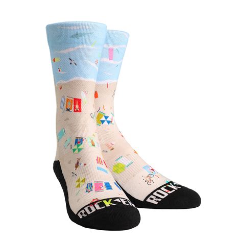 Rock Em Originals Overhead Beach Crew Socks Mk Socks