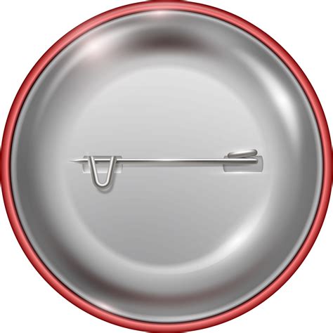 Red Blank Round Badge PNG