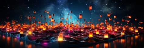 Premium Ai Image Block Network Graph Universe Parallel Connections 3d V 5