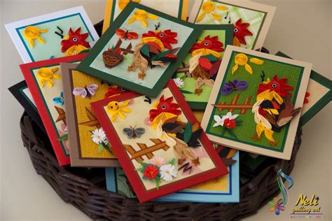 Neli Quilling Art Quilling Easter Cards