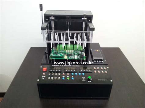 보안관련 Main Pcb Inspection Jighand Press Type 출입통제 보안시스템 센서지문바이오인식 판넬메타 지그제작 코리아주jig제작