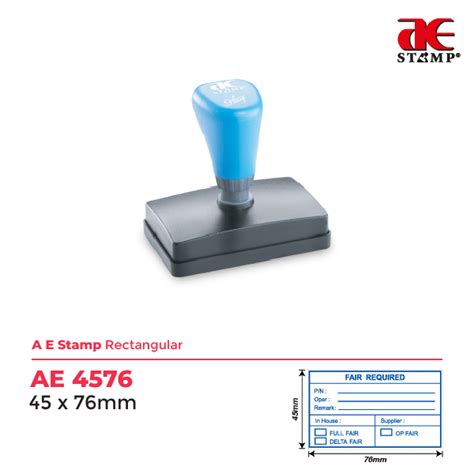 Ae Gel Stamp Rectangular Large A E Print