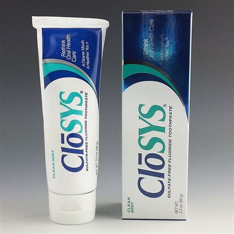 Closys Sulfate Free Fluoride Toothpaste 34 Oz New Product Release
