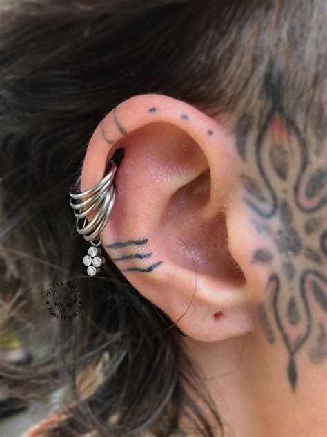 Coinslot Piercing Modificações Corporais Argolas Tattoo Orelha