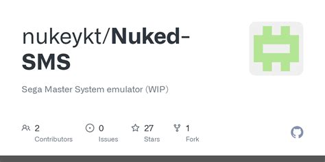 GitHub Nukeykt Nuked SMS Sega Master System Emulator WIP