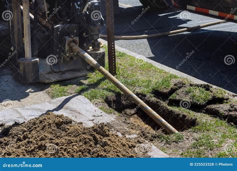 Horizontal Directional Drilling Machine Stock Image 119487871