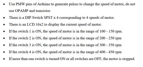 Solved Control The Speed Of A Dc Motor By PWM With The Chegg