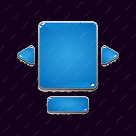 Premium Vector Set Of Stone Jelly Game Ui Board Pop Up For Gui Asset