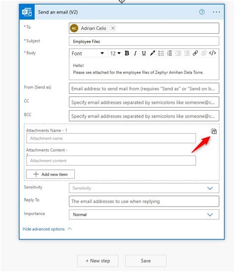 Power Automate Get Attachments In Sharepoint List Item And Send To Email