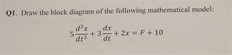 Solved Q Draw The Block Diagram Of The Following Chegg