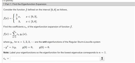 solved part 1 find the eigenfunction expansionconsider the