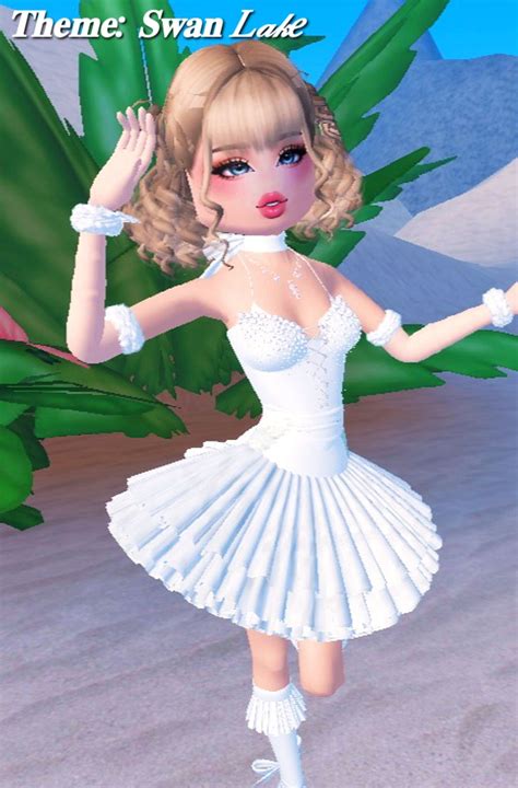 Dti Outfit Idea Theme Swan Lake 🦢 Dress To Impress Outfits Dress